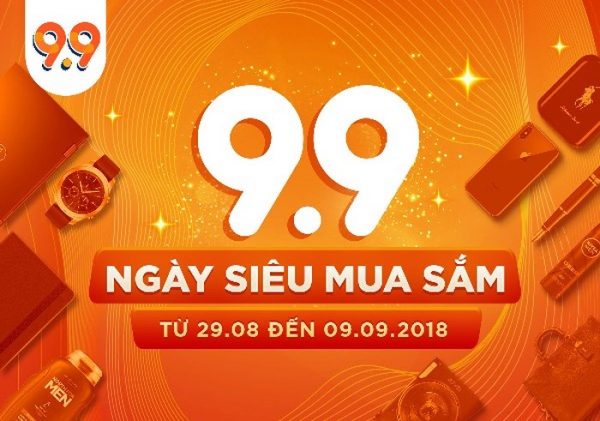Chiến dịch quảng cáo trên xe bus của Shopee nhân Ngày Siêu mua sắm 9.9
