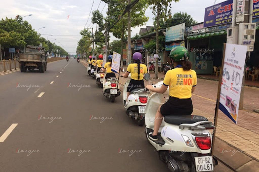 Quảng cáo trên Xe máy và những thông tin hữu ích cho doanh nghiệp